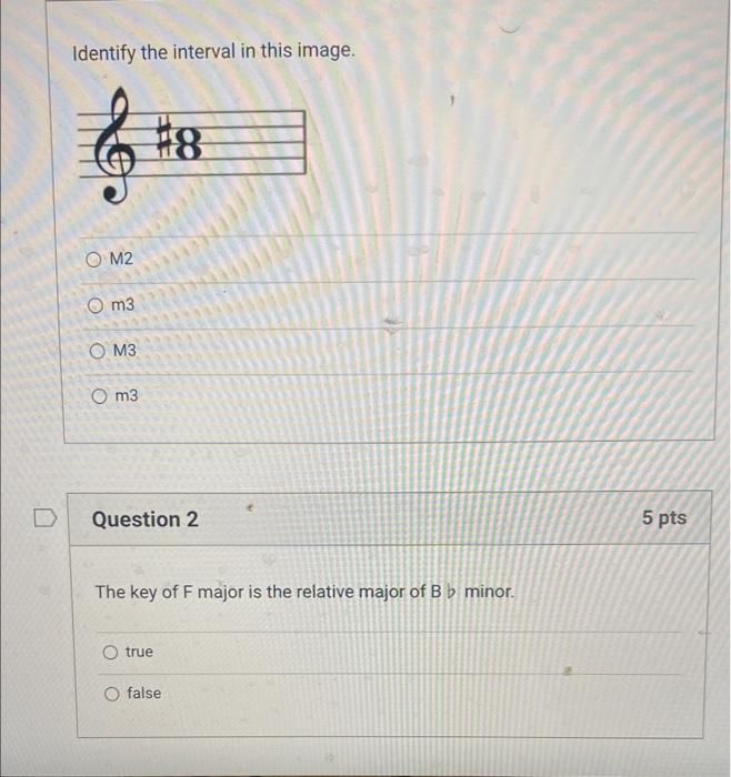 Solved Identify the interval in this image. M2 m3 M3 m3 | Chegg.com