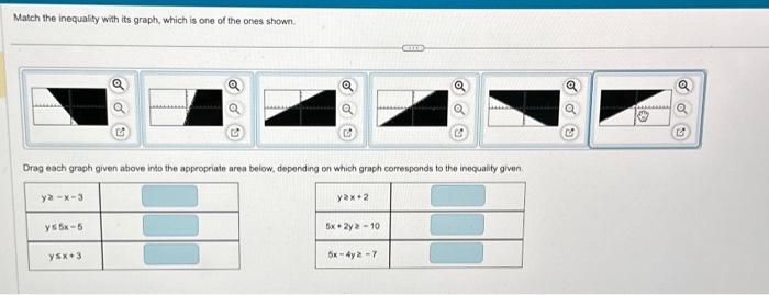 Solved Match the inequality with its graph, which is one of | Chegg.com