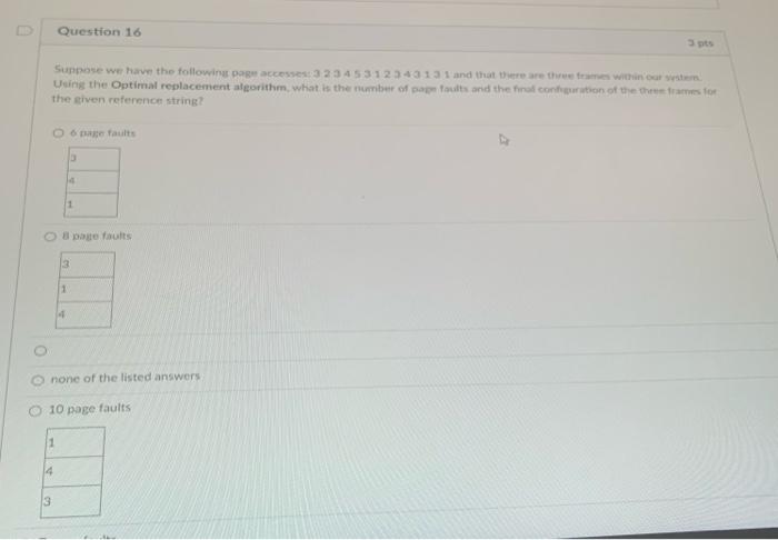 Solved Suppose we have the following page accesses: 3 2 3 4 | Chegg.com