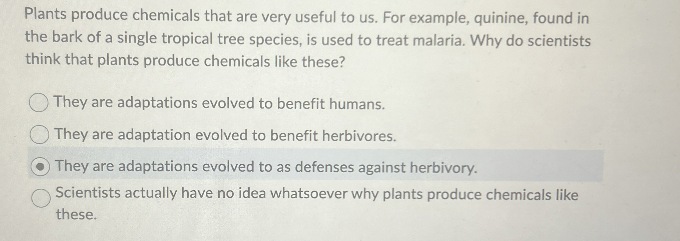 High Quality SOLUTION Plants produce chemicals that are very useful to us. | Chegg.com