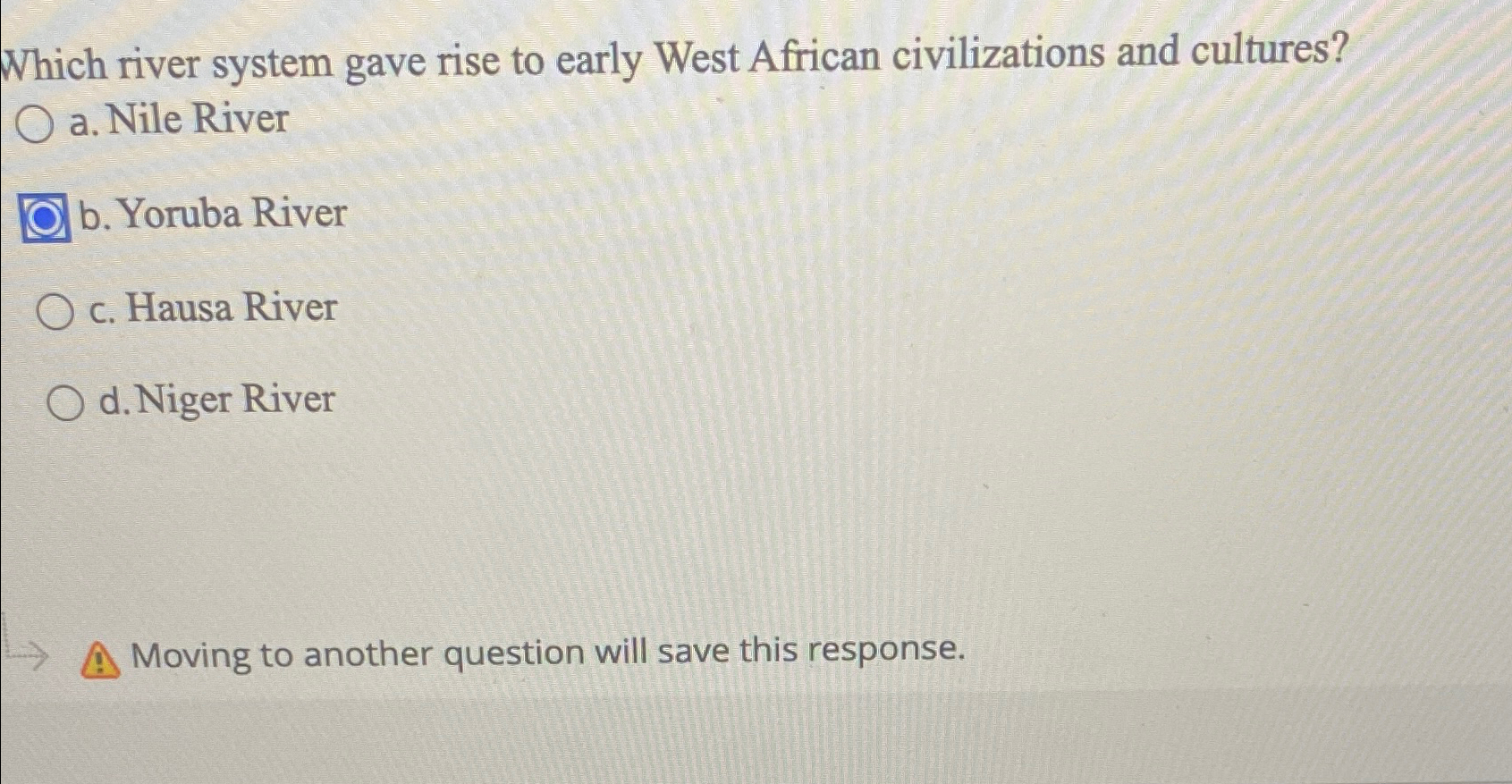 Solved Which river system gave rise to early West African | Chegg.com
