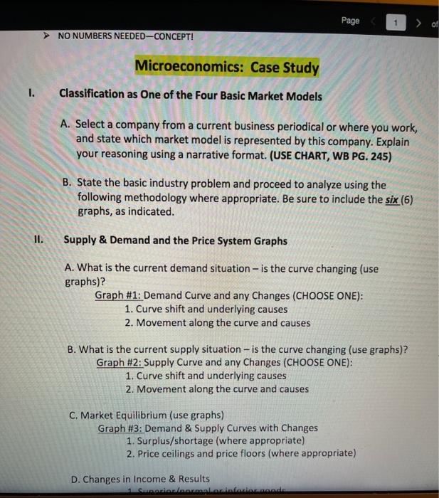 Page NO NUMBERS NEEDED-CONCEPT! Microeconomics: Case | Chegg.com