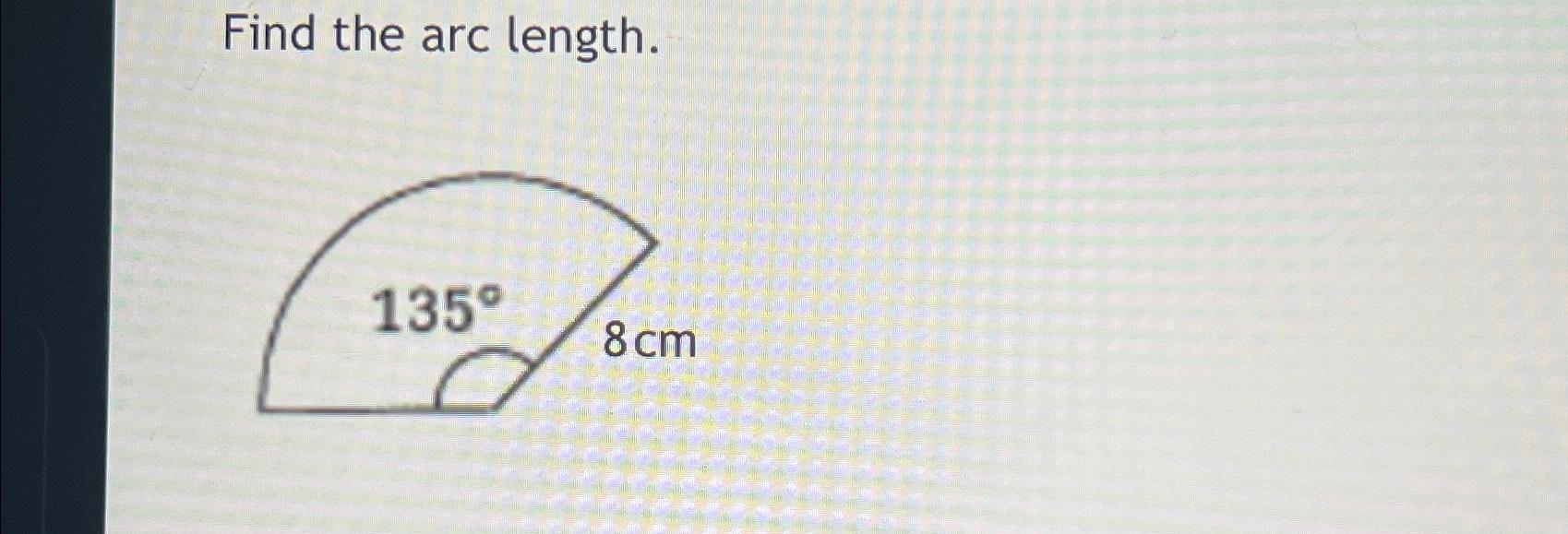 Solved Find the arc length. | Chegg.com