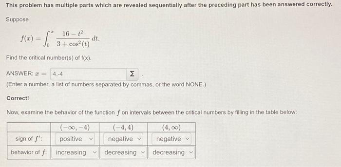 Solved This problem has multiple parts which are revealed | Chegg.com