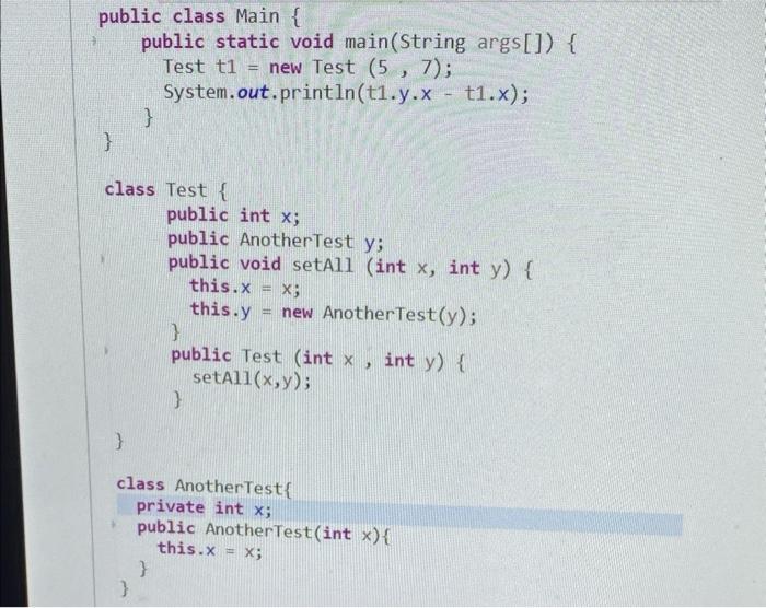 Solved public class Main public static void main(String args | Chegg.com