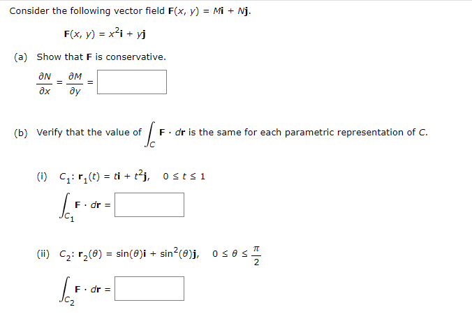 Solved Consider the following vector field | Chegg.com