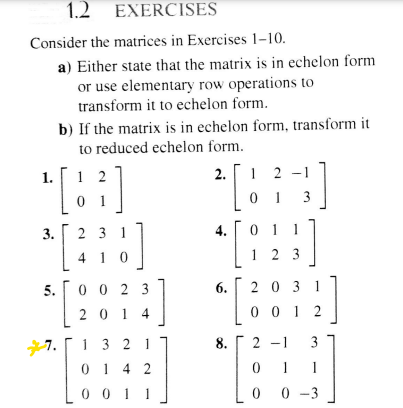 Solved 1.2 ﻿EXERCISESConsider the matrices in ﻿Exercises | Chegg.com