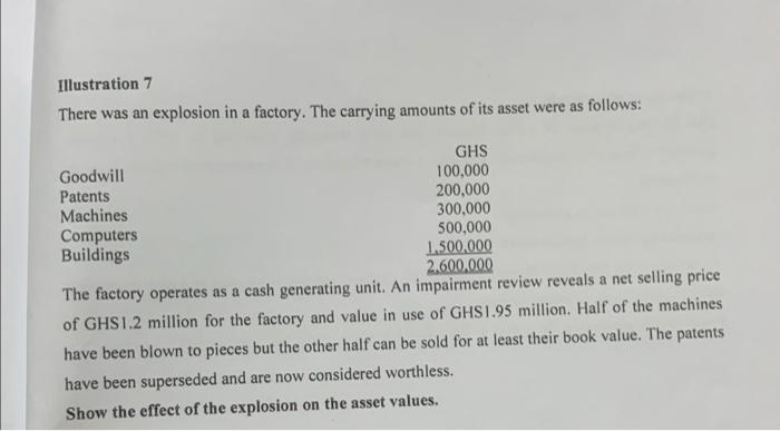 Solved Illustration 7 There was an explosion in a factory. | Chegg.com