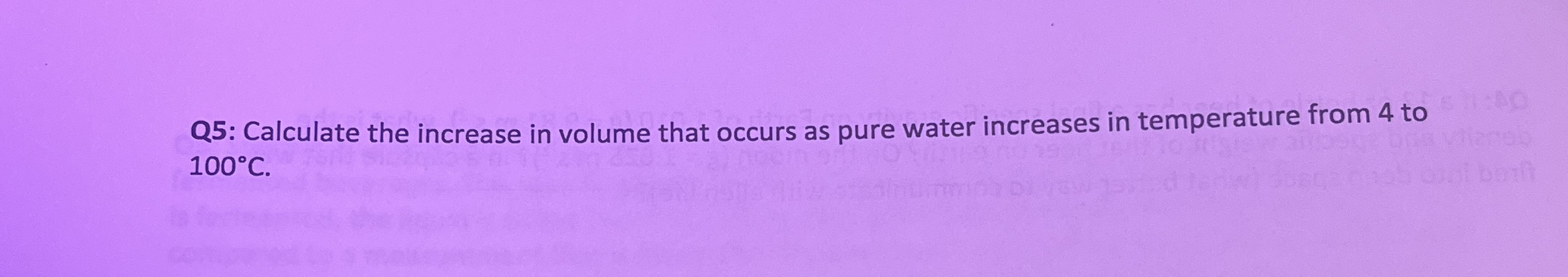 Solved Q5: Calculate the increase in volume that occurs as | Chegg.com