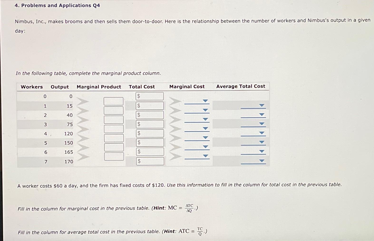Solved Problems and Applications Q4Nimbus, Inc., makes | Chegg.com