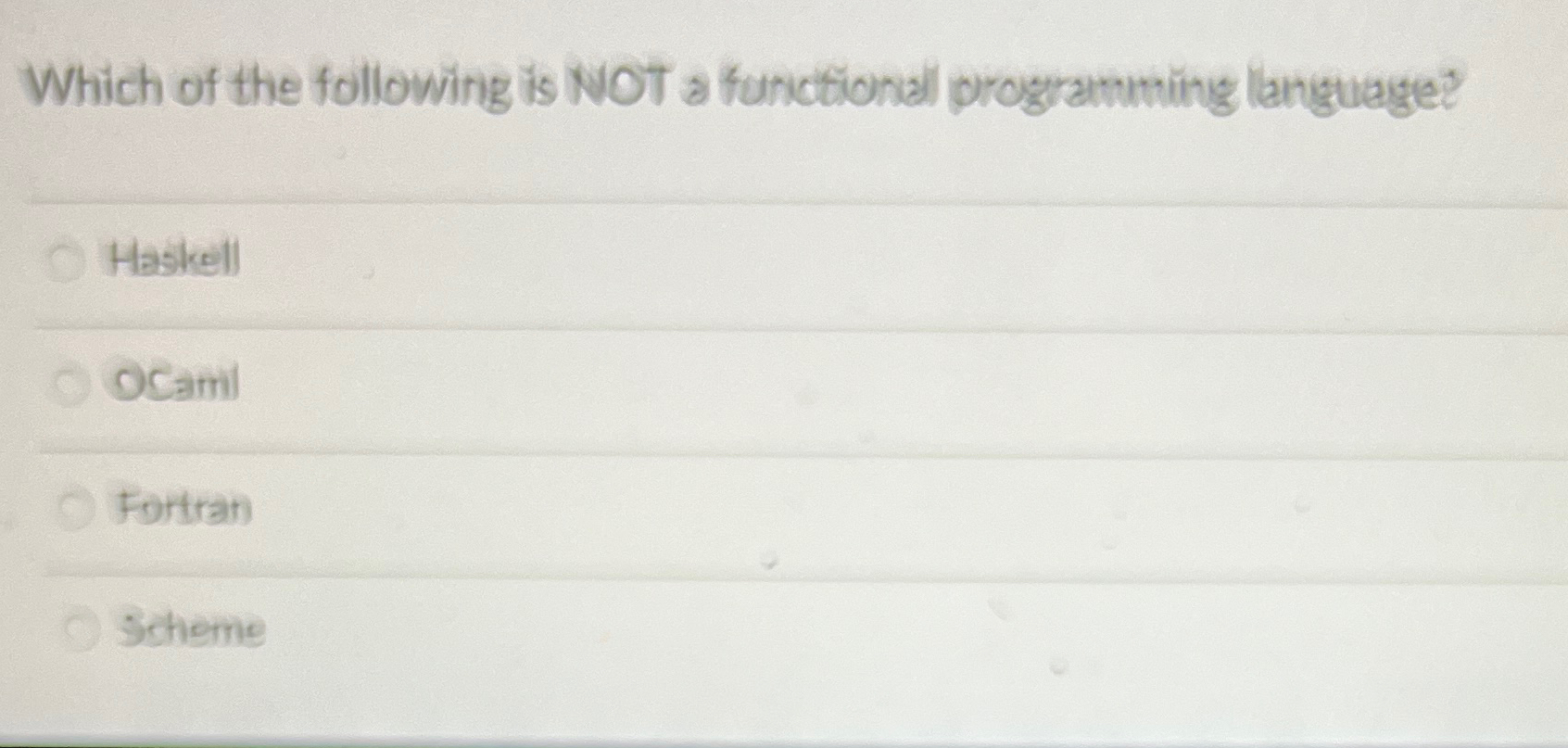 Solved Which of the following is NOT a fonctional | Chegg.com