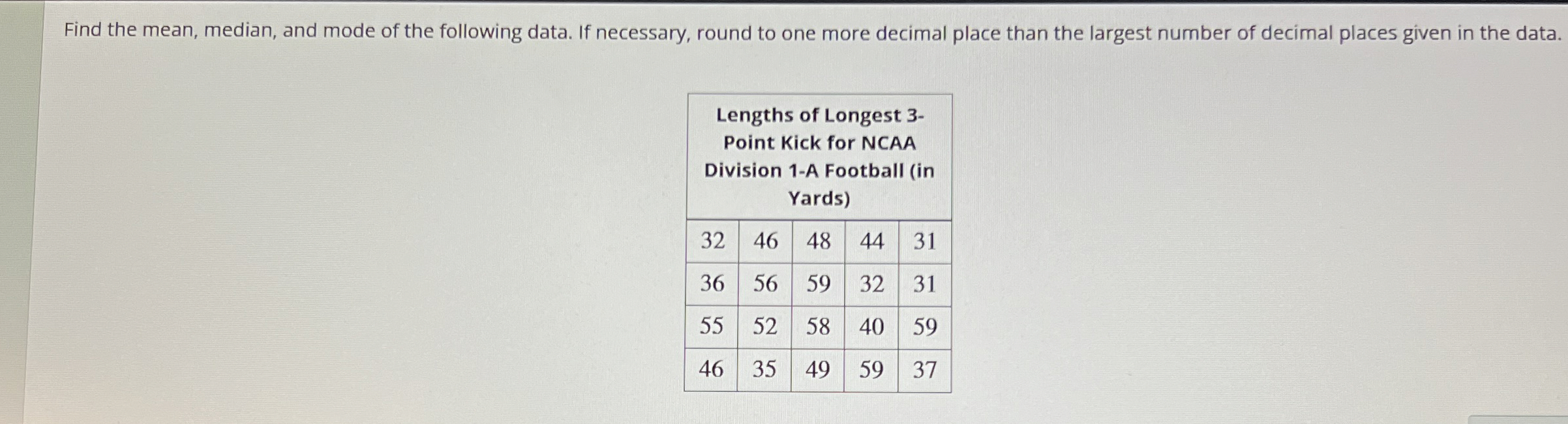 Solved Consider the following data representing the price of | Chegg.com