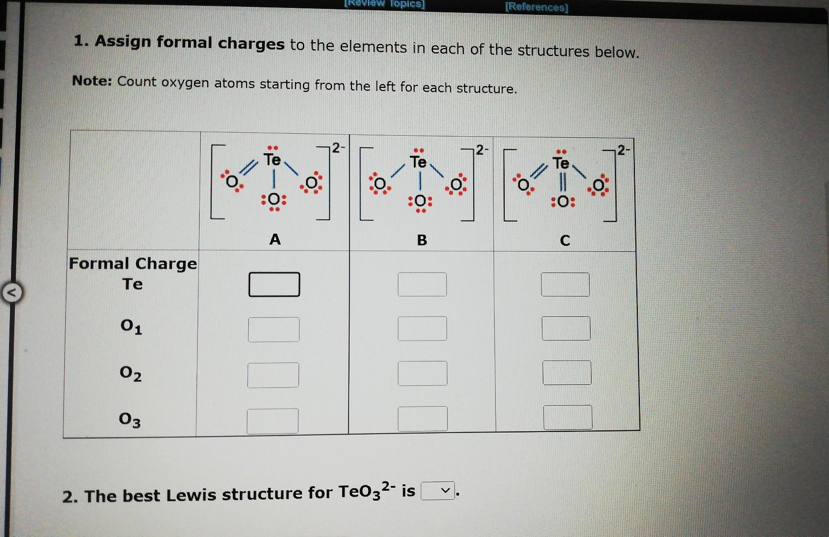 Solved The formal charge is the "charge" an element would | Chegg.com