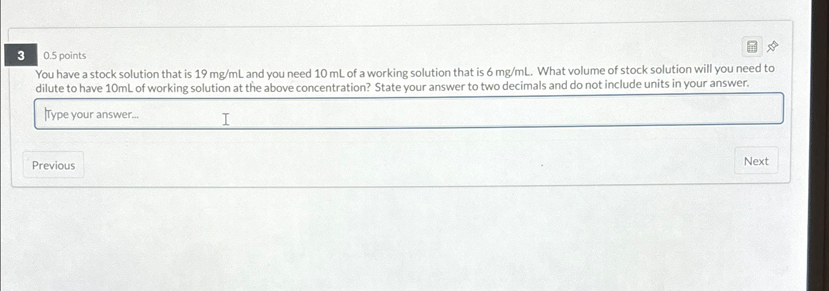 Solved 3 ﻿pointsYou have a stock solution that is 19mgmL | Chegg.com
