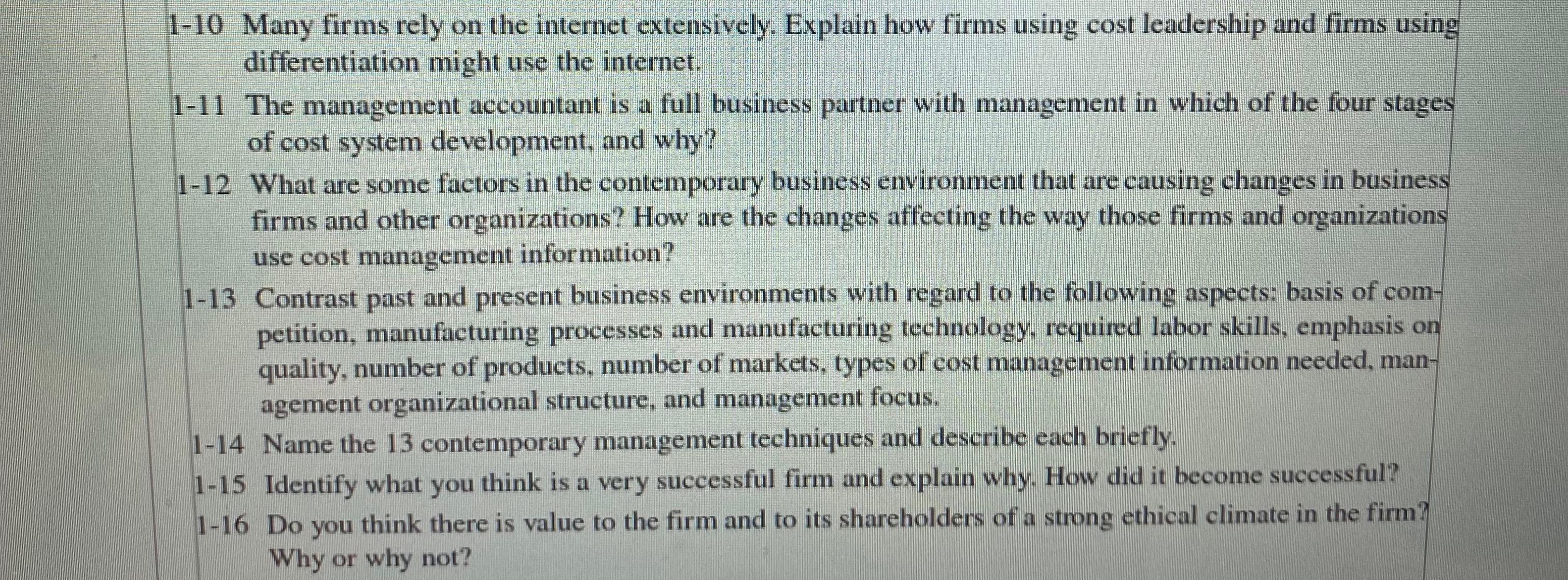 Solved 1-10 ﻿Many firms rely on the internet extensively. | Chegg.com