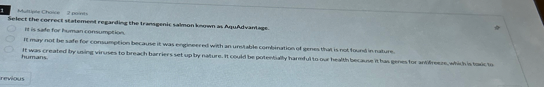 Solved 1Multiple Choice2 pointsSelect the correct statement | Chegg.com Solved 1Multiple Choice2 pointsSelect the correct statement | Chegg.com