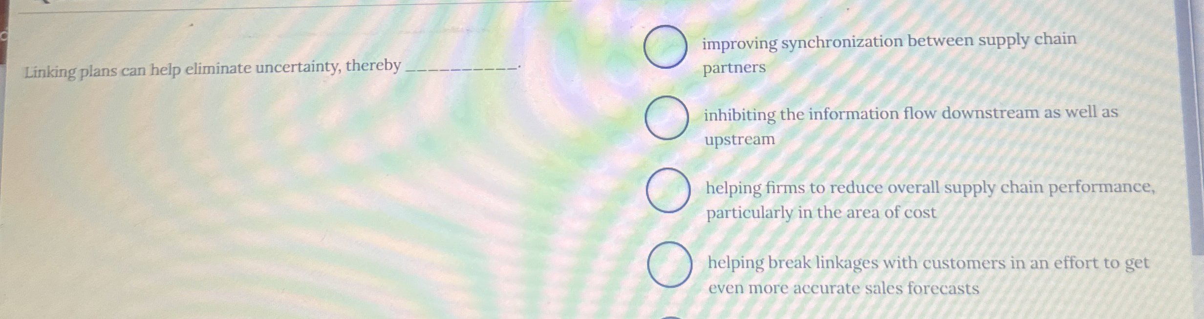 Solved improving synchronization between supply | Chegg.com