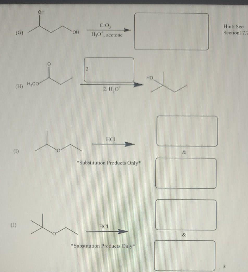 Solved 4. Complete the following reactions. Indicate | Chegg.com