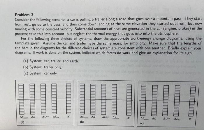 Solved Problem 3 Consider the following scenario: a car is | Chegg.com