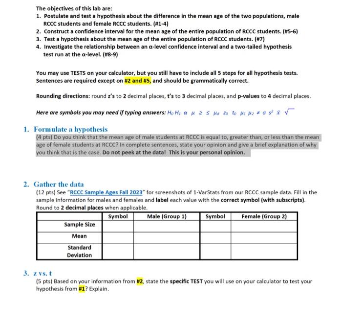 Entire Sample Age Data 1-Var Stats xˉ=19.05479452 | Chegg.com