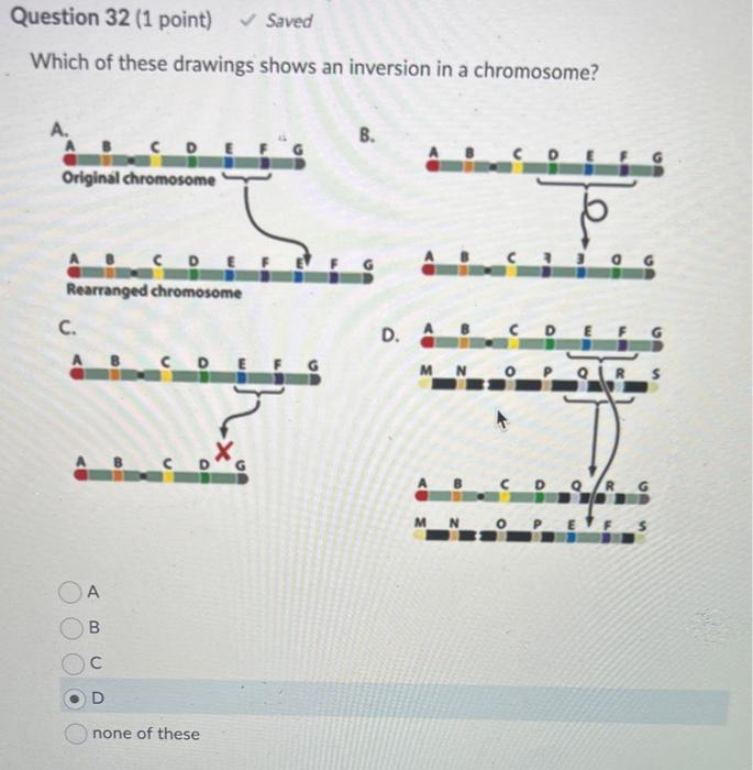 Solved Which of these drawings shows an inversion in a | Chegg.com