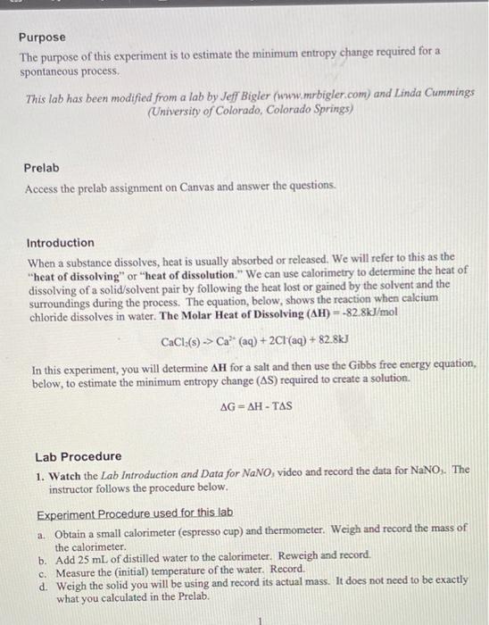 Solved Lab 10 Post-Lab Questions 1. Was the dissolution | Chegg.com