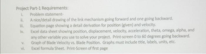 Solved Dynamics Project - Part 1 Introduction The piston's | Chegg.com