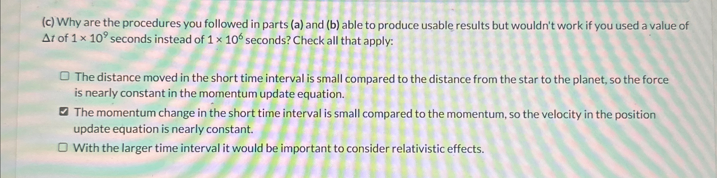 Solved (c) ﻿Why are the procedures you followed in parts (a) | Chegg.com