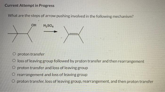 Solved What are the steps of arrow pushing involved in the | Chegg.com