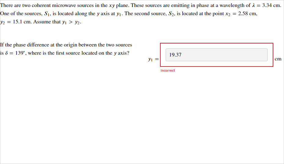 Solved There are two coherent microwave sources in the xy | Chegg.com