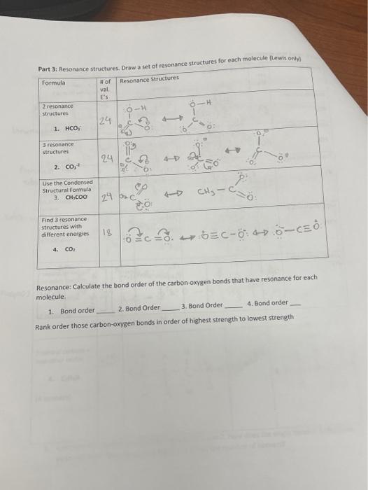 Solved OH OH Part 3: Resonance structures. Draw a set of | Chegg.com