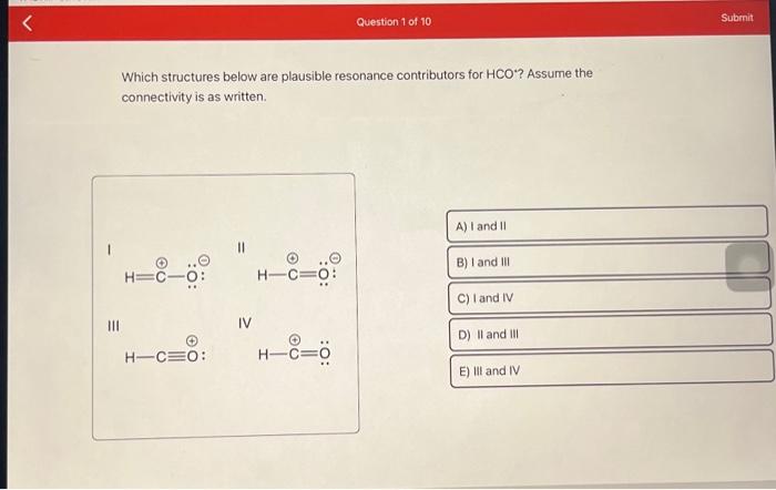 Solved Which structures below are plausible resonance | Chegg.com