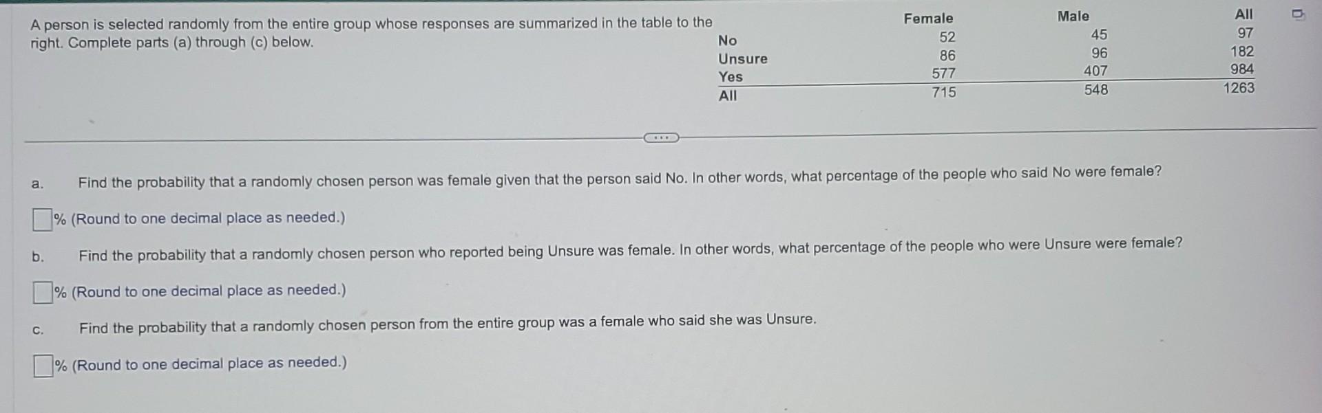 A person is selected randomly from the entire group | Chegg.com