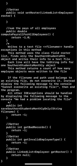 Solved Java Programming Language Complete this class using | Chegg.com