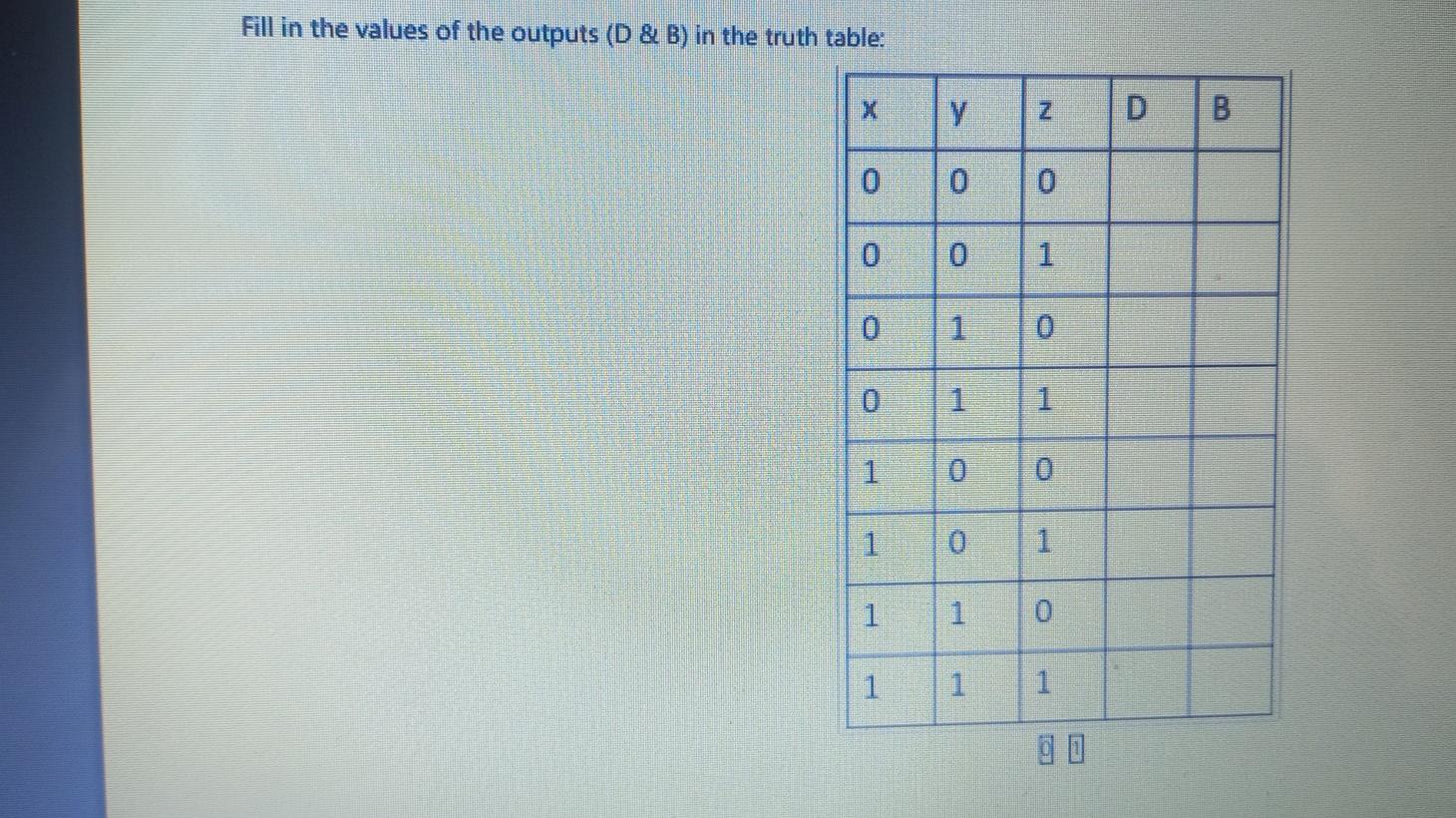 Solved Consider the following circuit: Fill in the values | Chegg.com
