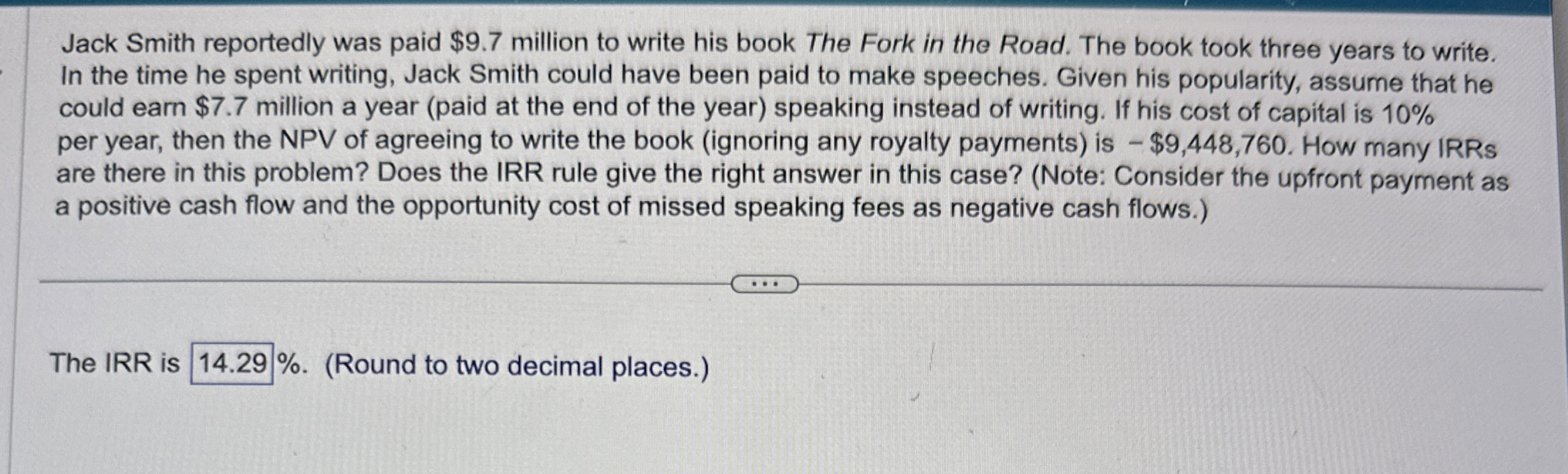 Solved Jack Smith reportedly was paid $9.7 ﻿million to write | Chegg.com