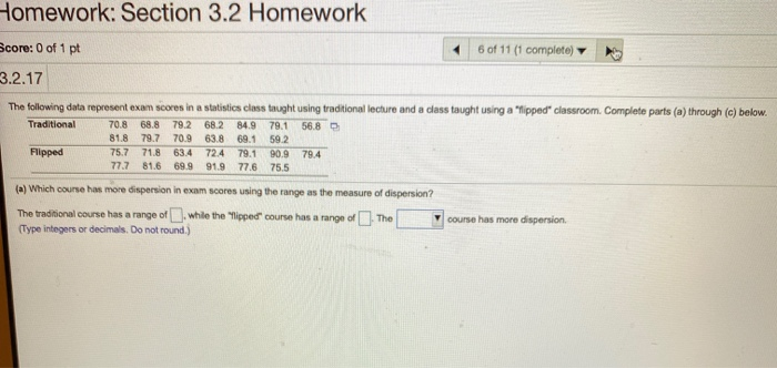 Solved Homework Section 3 2 Homework Score 0 Of 1 Pt 6 Of