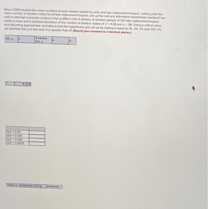 Solved Bayus (1991) studied the mean numbers of auto dealers | Chegg.com