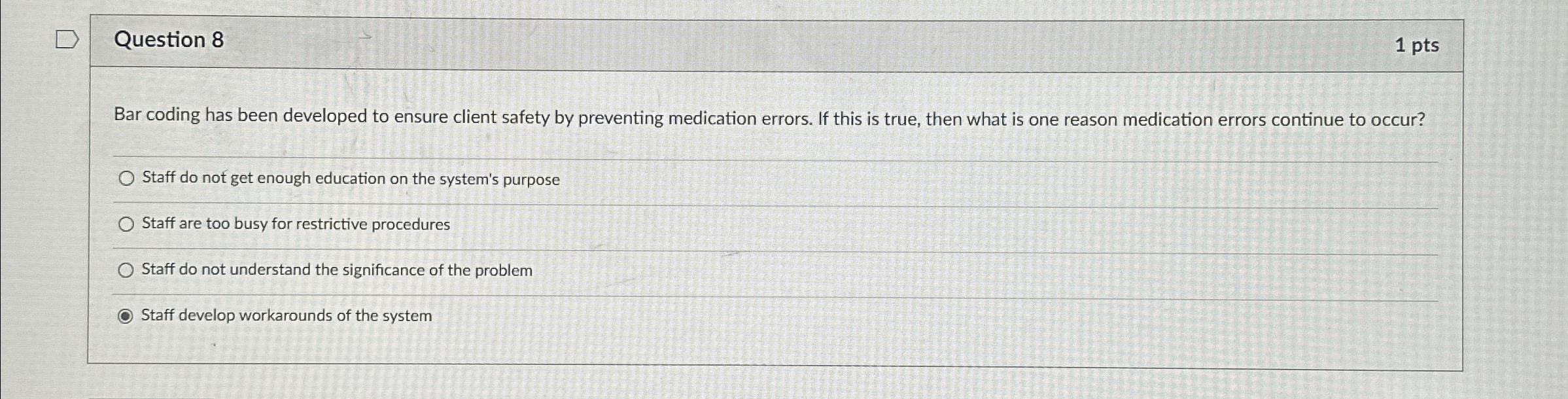 Solved Question 81 ﻿ptsBar coding has been developed to | Chegg.com