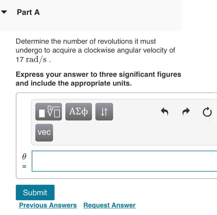 Solved A wheel has an initial clockwise angular velocity of | Chegg.com