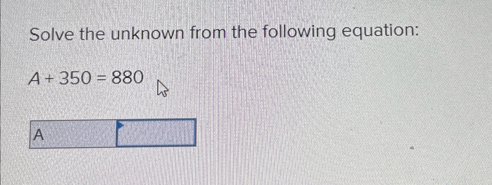 Solved Solve the unknown from the following | Chegg.com