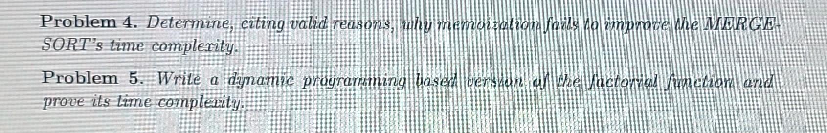 Solved Problem 4. Determine, citing valid reasons, why | Chegg.com