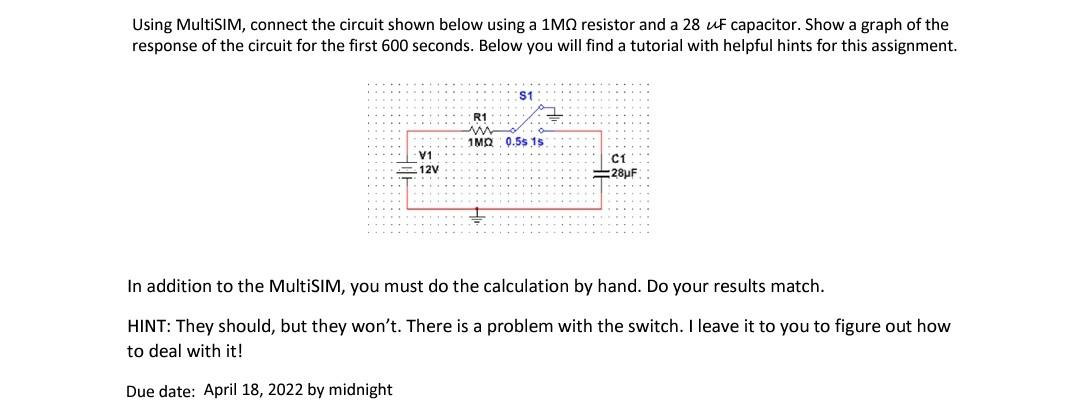 Solved Using MultiSIM, connect the circuit shown below using | Chegg.com