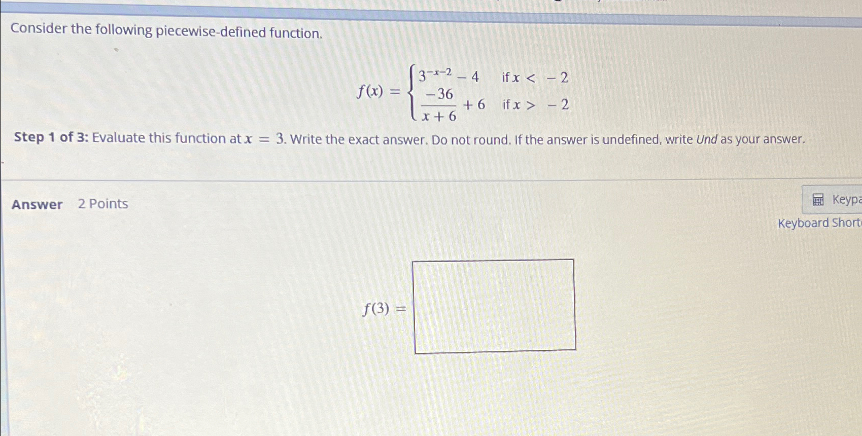 Solved Consider the following piecewise-defined | Chegg.com