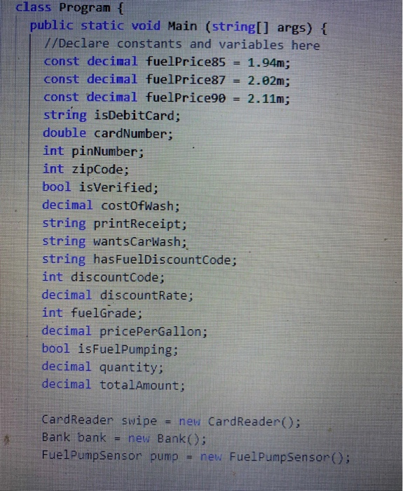 Solved I have an error in my code that I am trying to fix. | Chegg.com