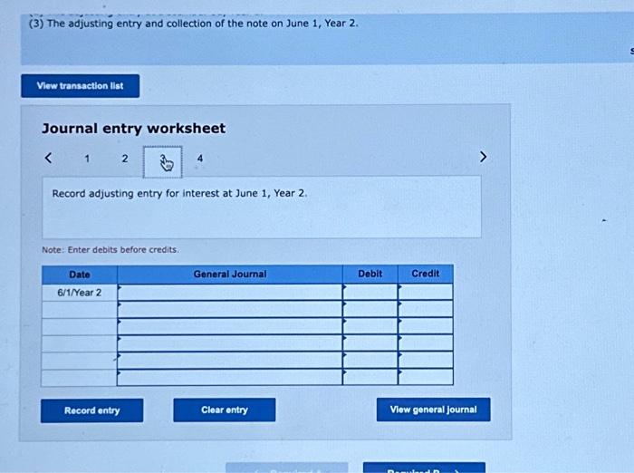 Solved Journal entry worksheet Record entry for collection | Chegg.com
