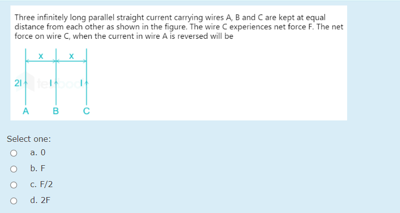 Solved Three infinitely long parallel straight current | Chegg.com