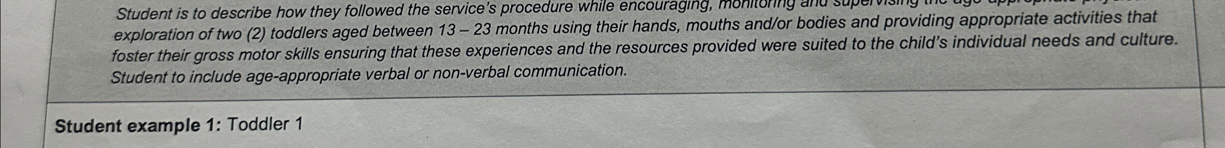 Solved Student is to describe how they followed the | Chegg.com