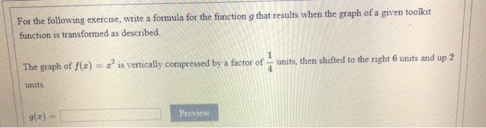 Solved For the following exercise, use the graph of the | Chegg.com