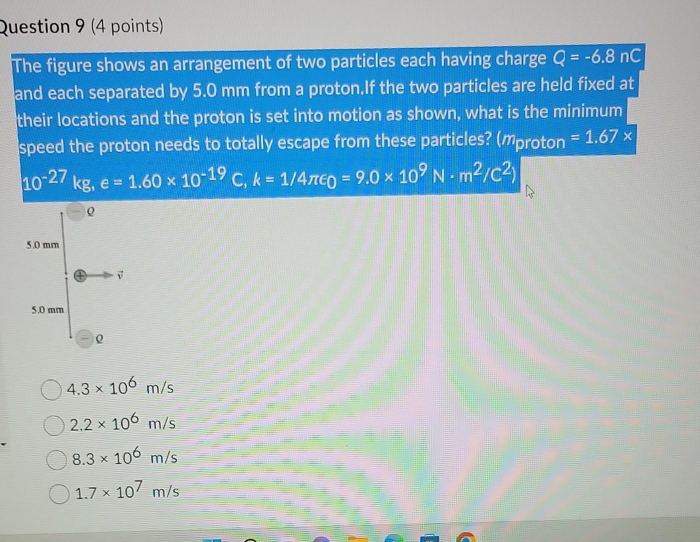 Solved The figure shows an arrangement of two particles each | Chegg.com